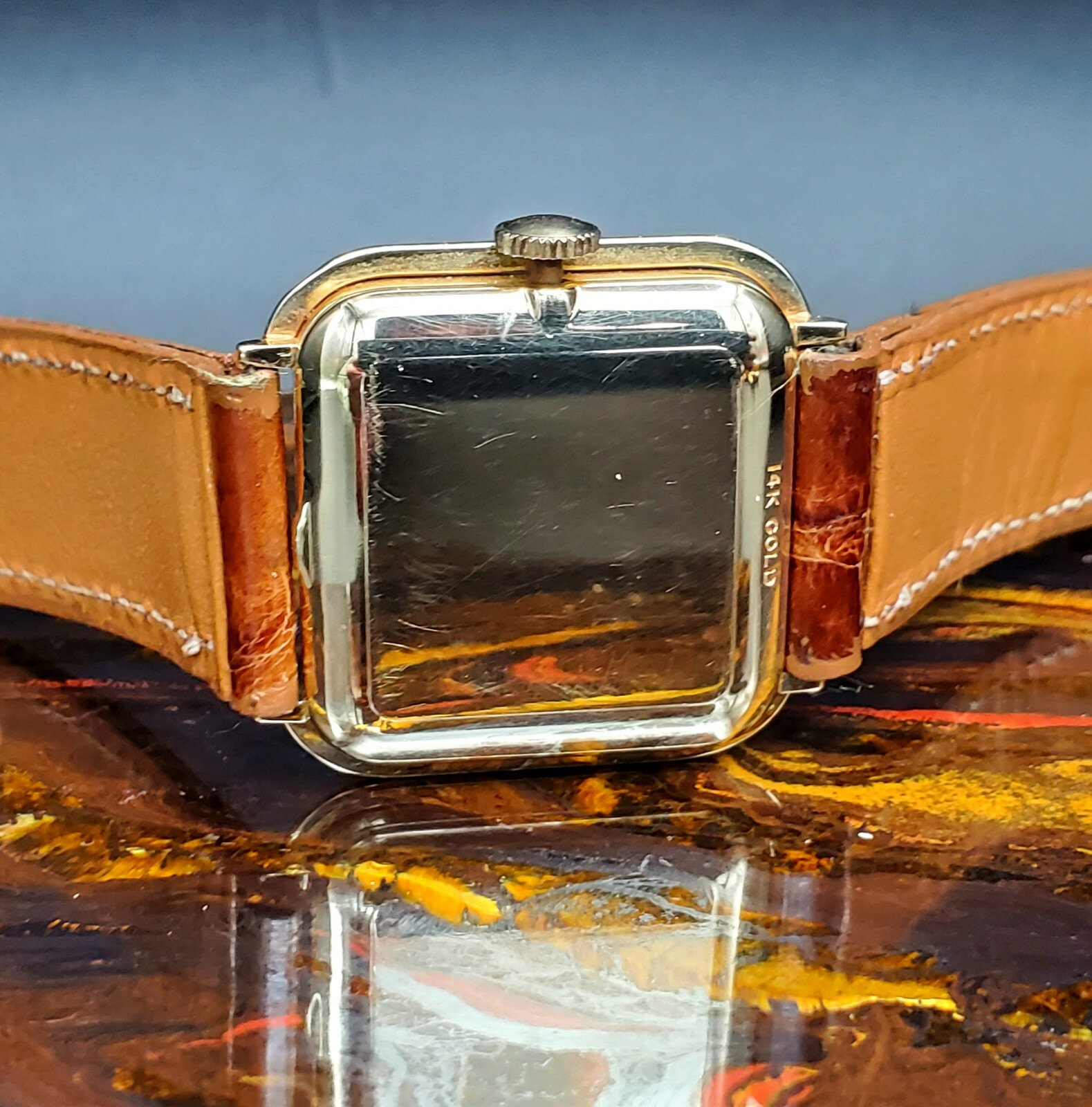 Vintage OMEGA Tank 1960'S 14K Solid Yellow Gold With A Very Unique Case ...