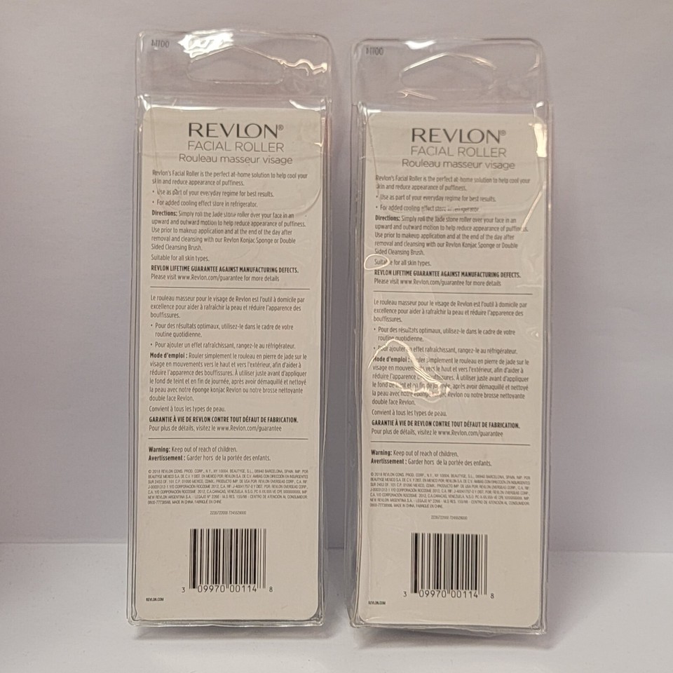 2 Pack Revlon Facial Roller Cool & De-Puff Natural Jade Stone #00114 | eBay