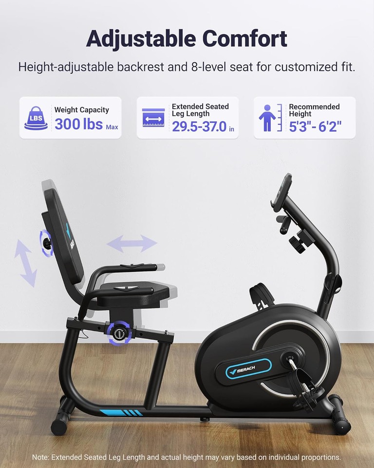 App MERACH Bike Smart Exercise Recumbent Exclusive with for Home and ...