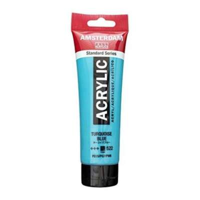 Amsterdam Standard Acrylic Paint 120ml - Turquoise Blue 522 | eBay