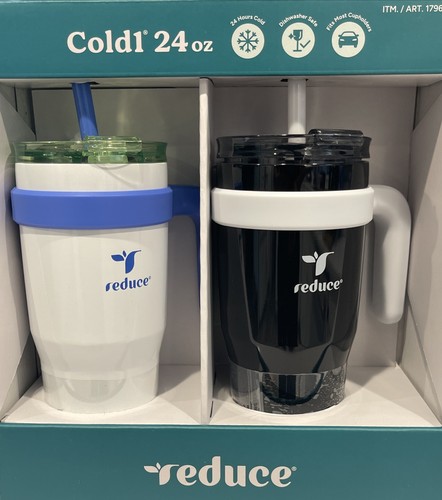 REDUCE-Cold1 , 24oz -Black & White 2-pack Tumblers. | eBay