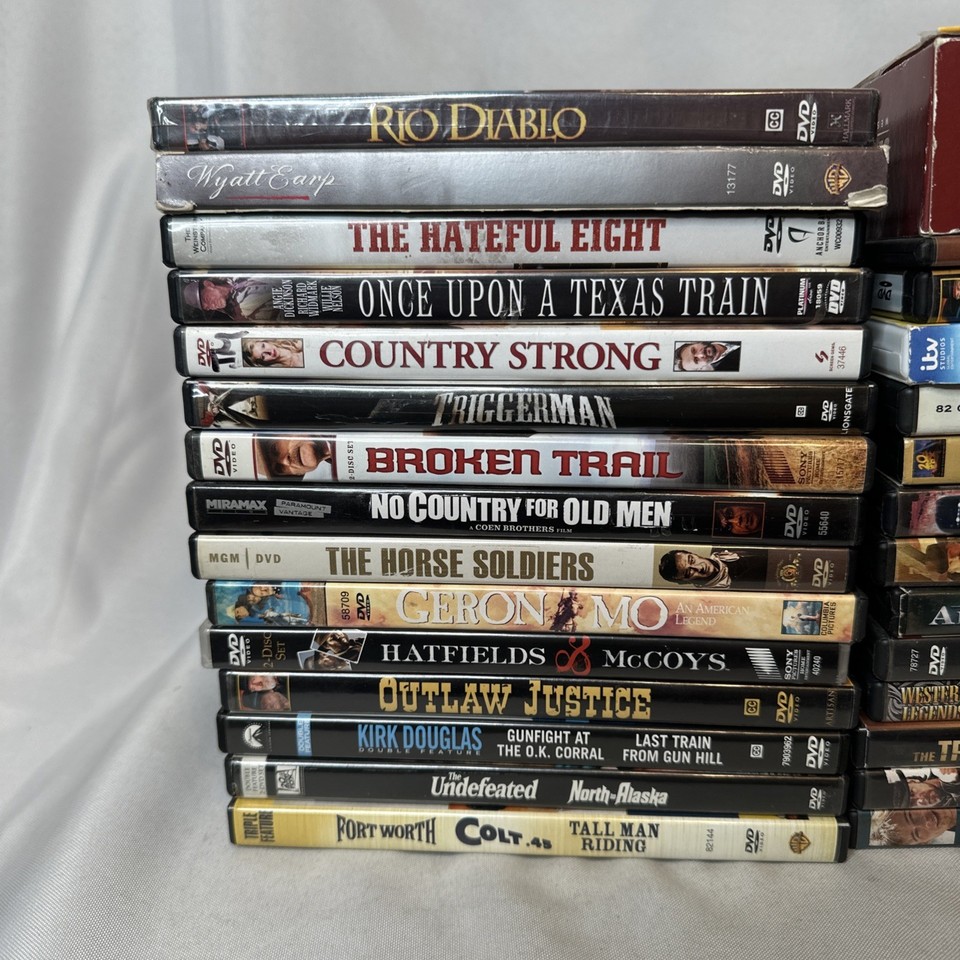 Western Movie DVD Bundle Lot Of 36 Movies Cowboy Wild West Classics ...