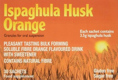 Ispaghula Husk Orange Granules Sachets, 30 | Grelly UK