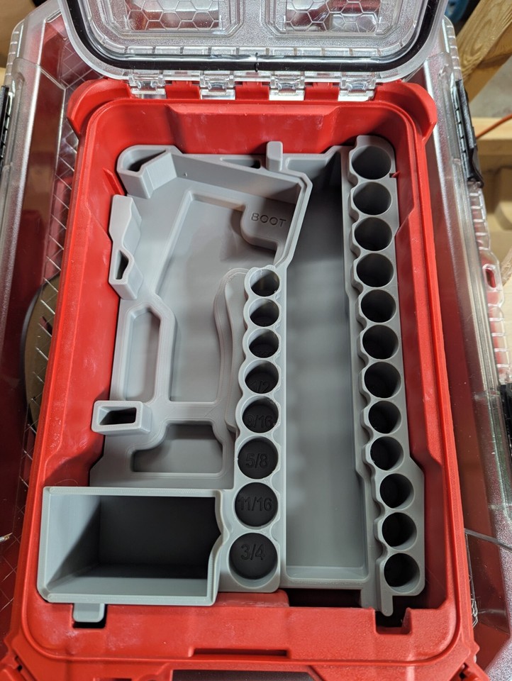 Milwaukee M12 Stubby GEN1 Impact 3/8" Packout Compact Insert [Insert ...