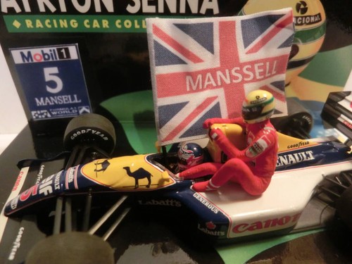 Nigel Mansell Support Flag And Grid Board Set Williams Fw14 1/43 High ...