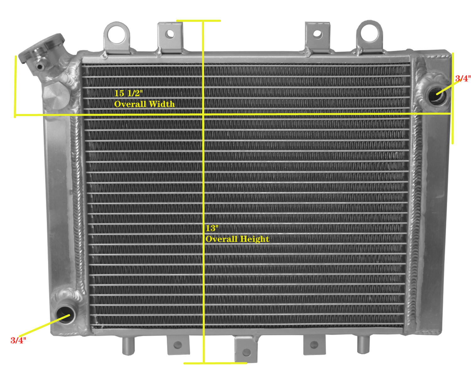 All Aluminum Radiator Fit For Kawasaki 2005-2007 Brute Force 750 2006 ...