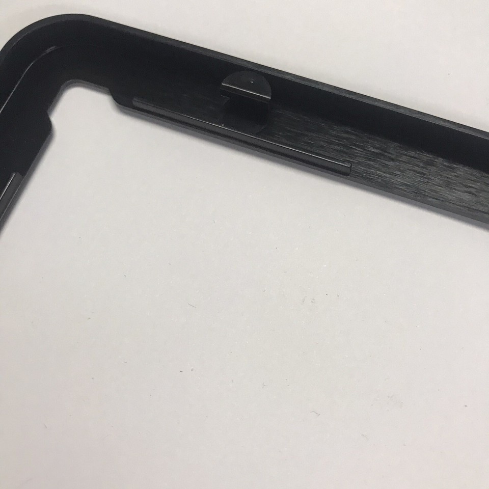 QLD Slimline Number Plate Surrounds Frames Black Set Front & Rear 372mm ...