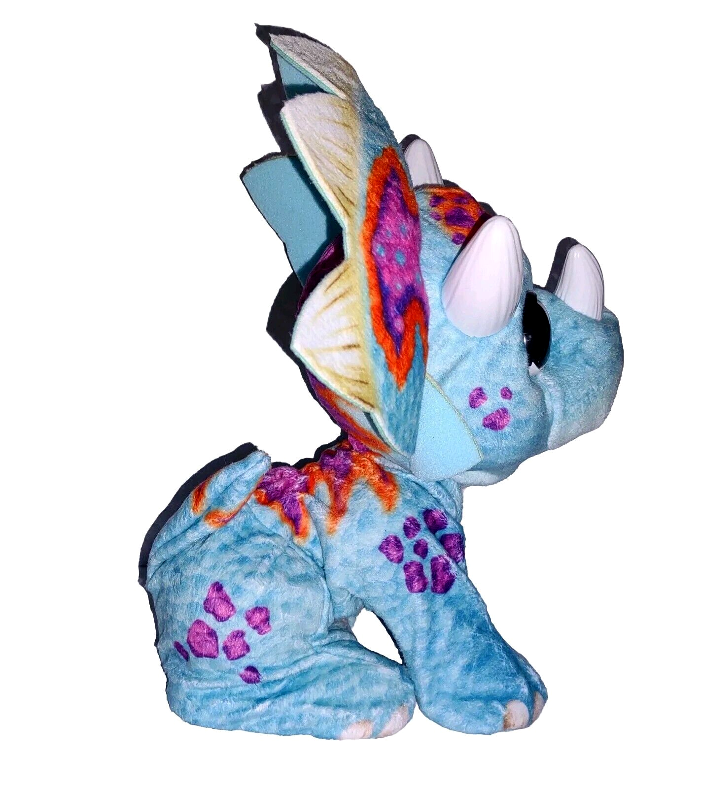 Hasbro FurReal Friends HOPPIN' TOPPER Triceratops Interactive Blue ...