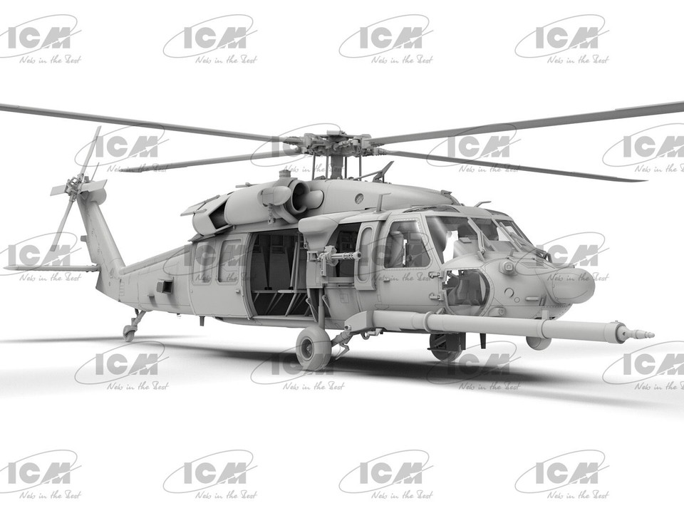 ICM 1/48 US Special Forces MH60L Black Hawk Helicopter Model Kit ...