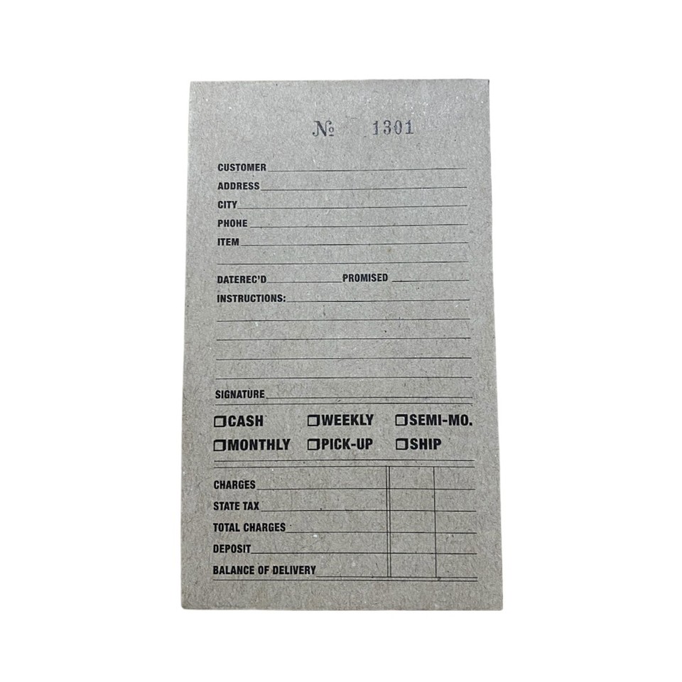 Watch and Jewellery Repair Job Envelopes, Three Part Numbered Job ...