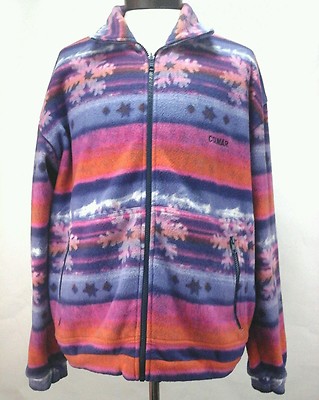COLMAR Fleece Jacket Vintage Multi-color Winter Coat Men's US 40 EU 50 ...