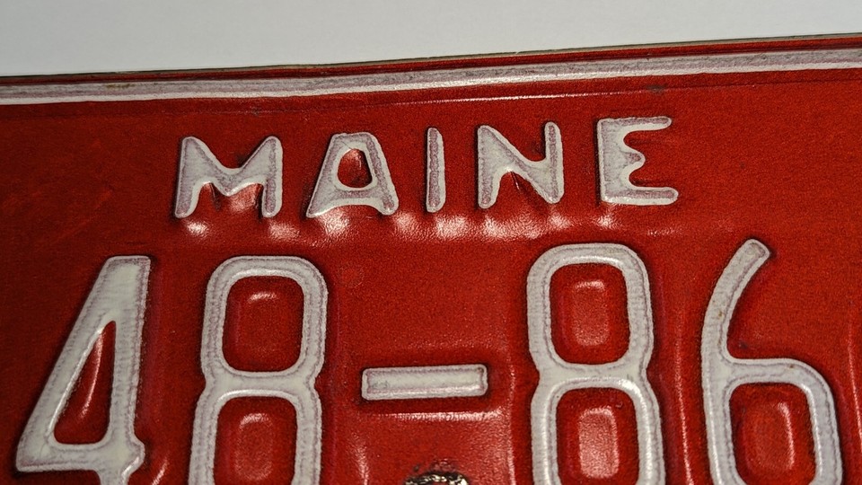 MAINE ATV ALL TERRAIN VEHICLE LICENSE PLATE ATV 48-866 4-WHEELER | eBay