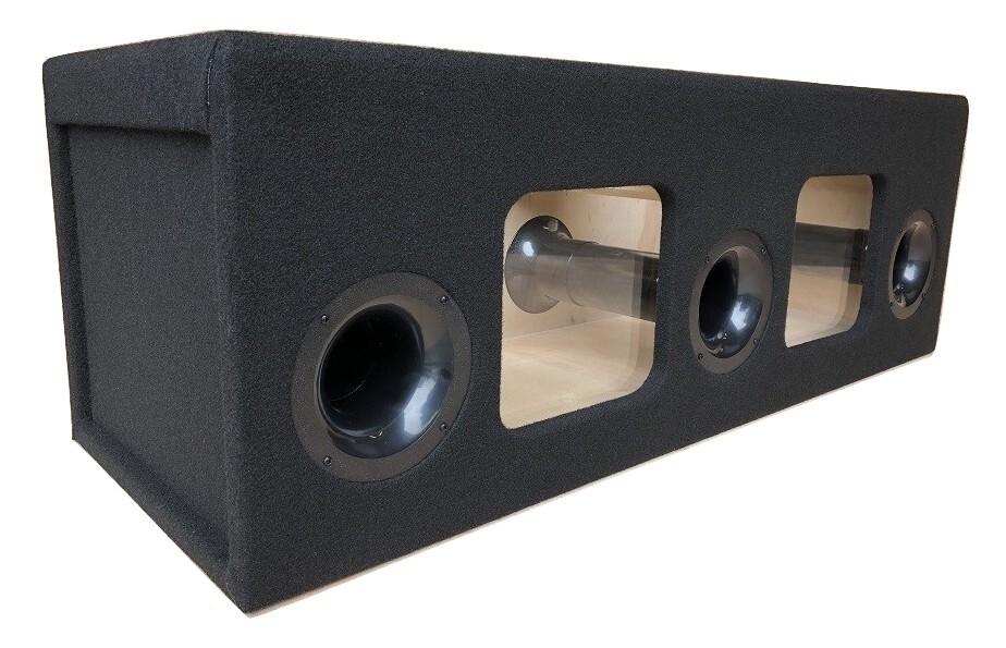 Custom Ported Subwoofer Box Enclosure for 2 12" Rockford Fosgate T1 ...