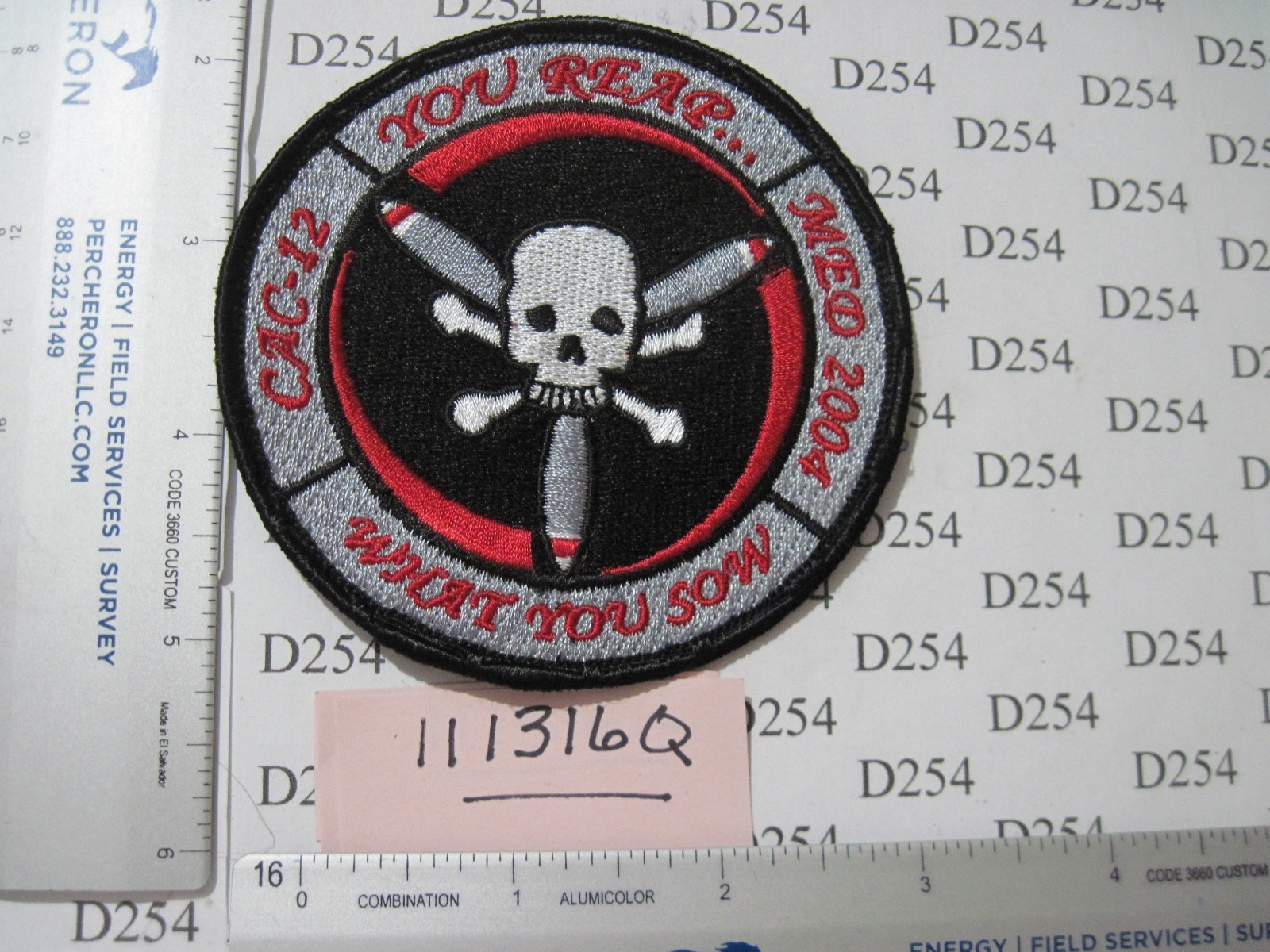 NAVY USN Squadron Patch COMBAT AIRCREW 12 CAC-12 MED 2004 Reap What you ...