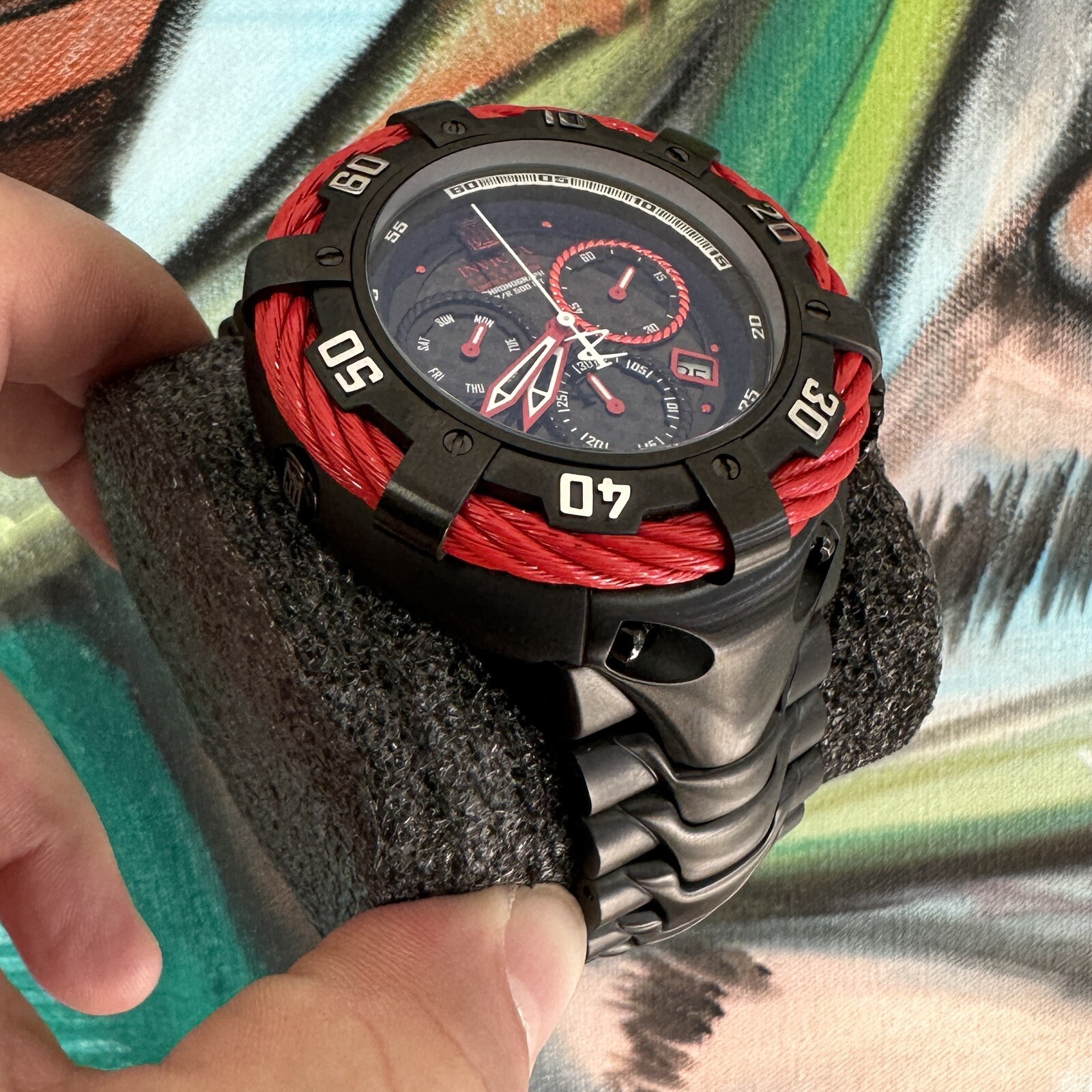 INVICTA 22177 Reserve 56mm Black/Red JT Thunderbolt Limited Edition ...