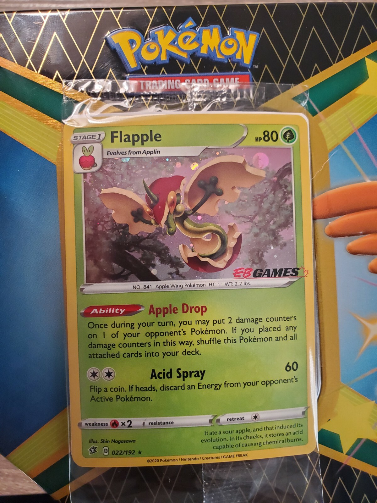 Flapple 022/192 EB GAMES -Stamped Exclusive -Promo- Battle Styles ...