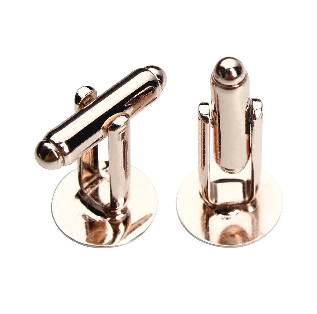 10pcs 10mm Round High Cup French Cufflinks Tray Sleeve DIY Shirt ...