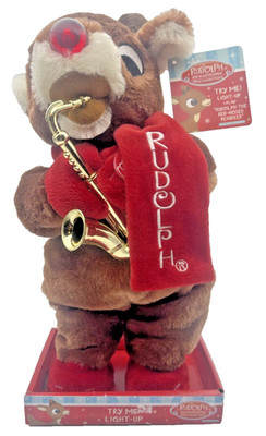 Rudolph the Red Nosed Reindeer Playing Saxophone Animated Musical 13 ...