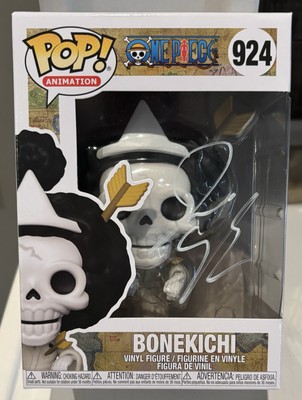 Funko Pop 924 One Piece Brook Bonekichi Ian Sinclair Autograph Mint Box ...