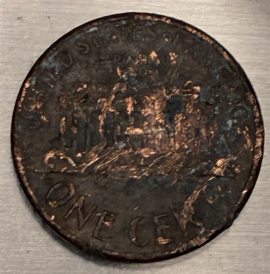 Damaged Penny. Possibly 1987 | eBay