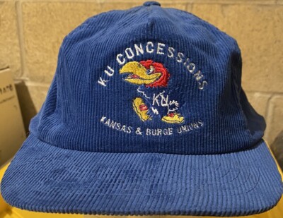 Vintage KU Concessions Hat Kansas Jayhawks Burge Union Corduroy ...