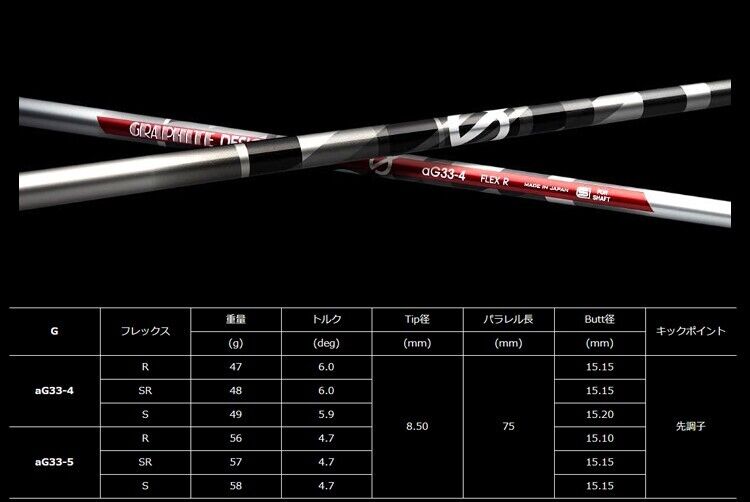 Graphite Design G Series aG33 anti Gravity aG 33 Driver Shaft Uncut ...