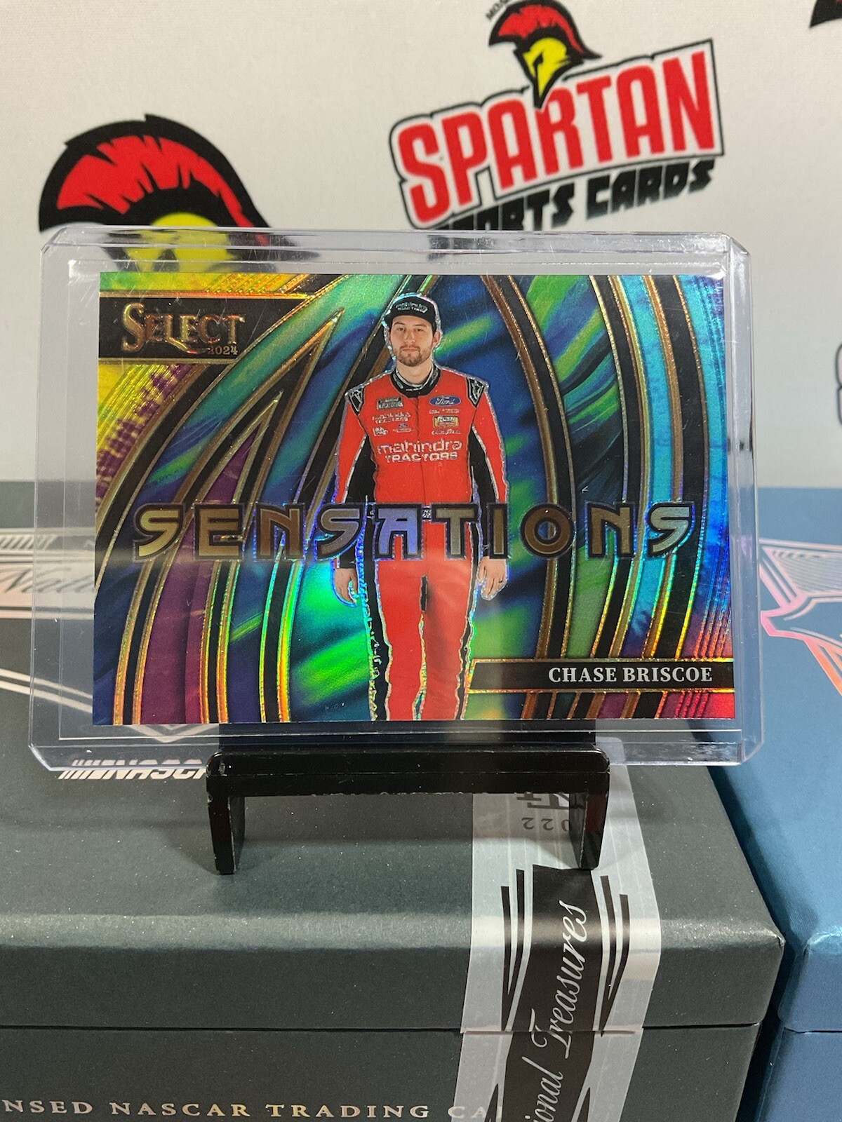 Chase Briscoe 2024 Panini Select Sensations Tie-Dye /25 #7 Mahindra ...