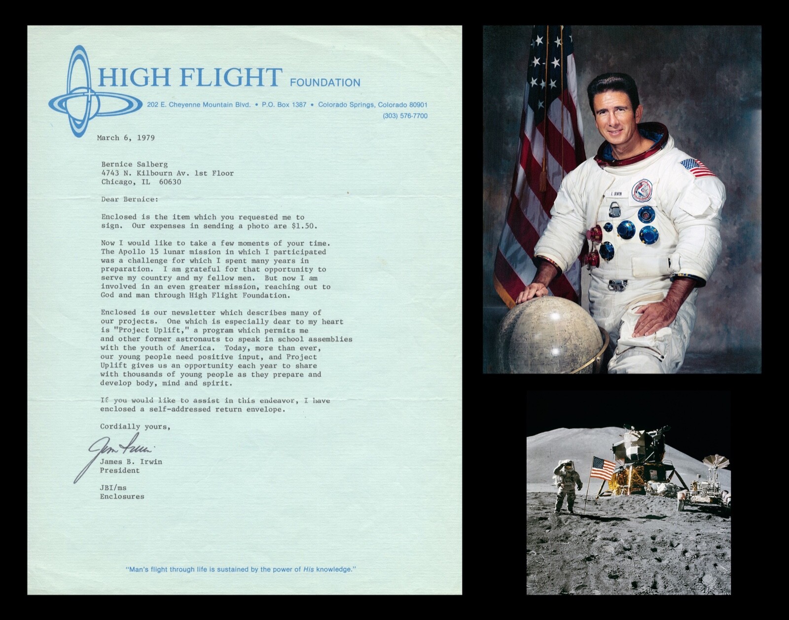 Young James Irwin Astronaut