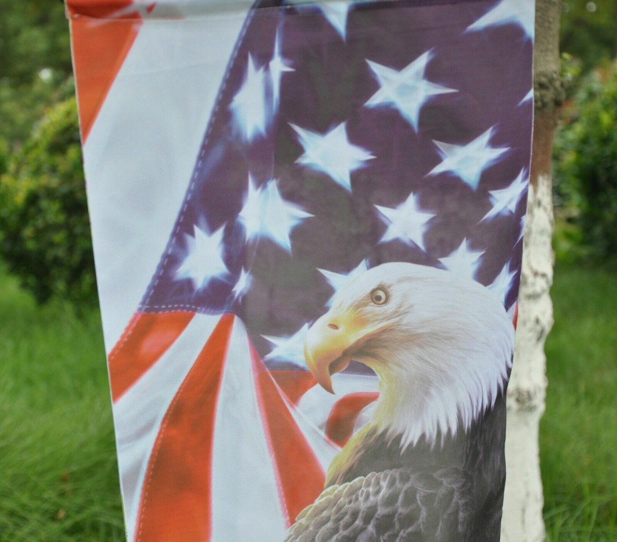 American Flag Eagle Banner