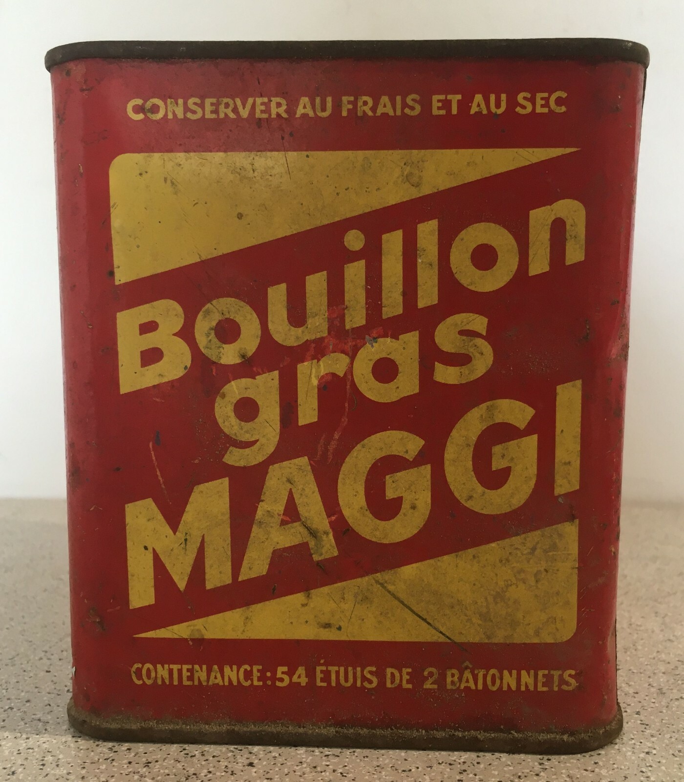 Ancienne boîte publicitaire Bouillon gras Maggi couvercle manquant | eBay