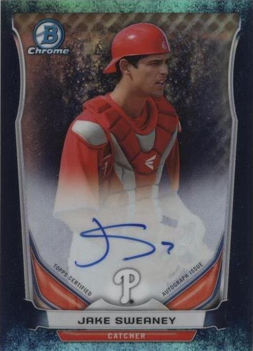 2014 Bowman Chrome - Prospect Autographs Jake Sweaney #BCAP-JSW Bubbles ...