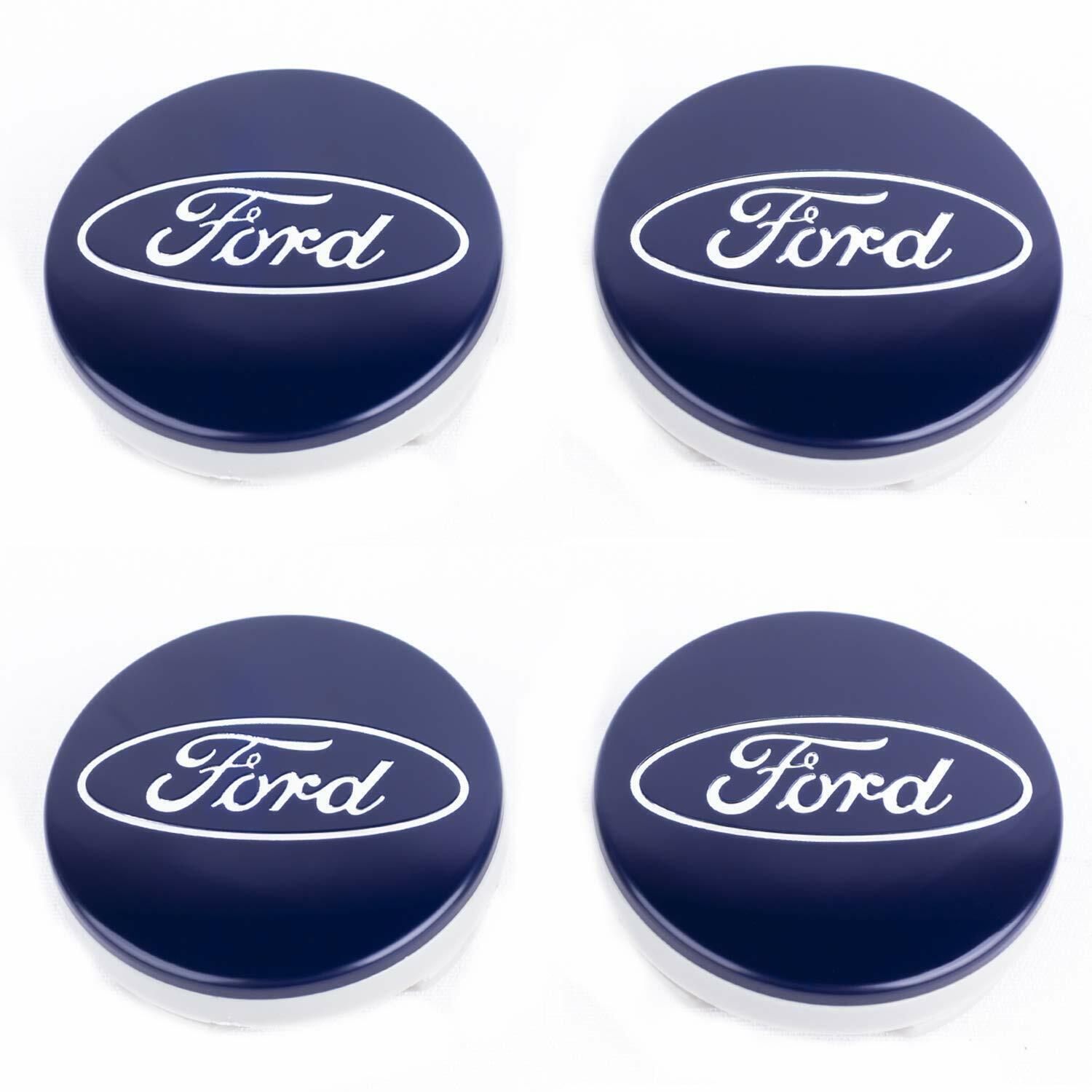 "Ford Wheel Center Caps Blue 54mm Rim Emblems Hubcaps Cover Logo 2 1/8 ...