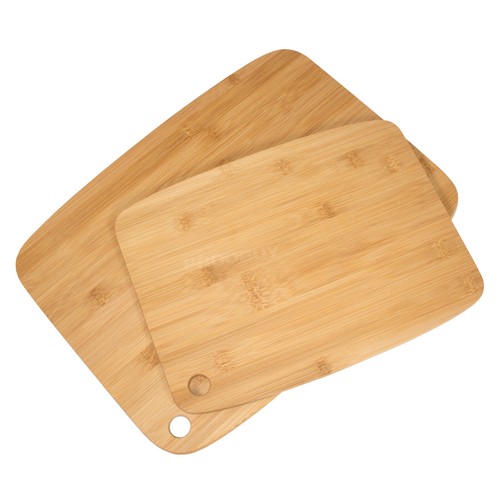Set of 2 Assorted Wooden Chopping Boards Butchers Block Mats Serving ...