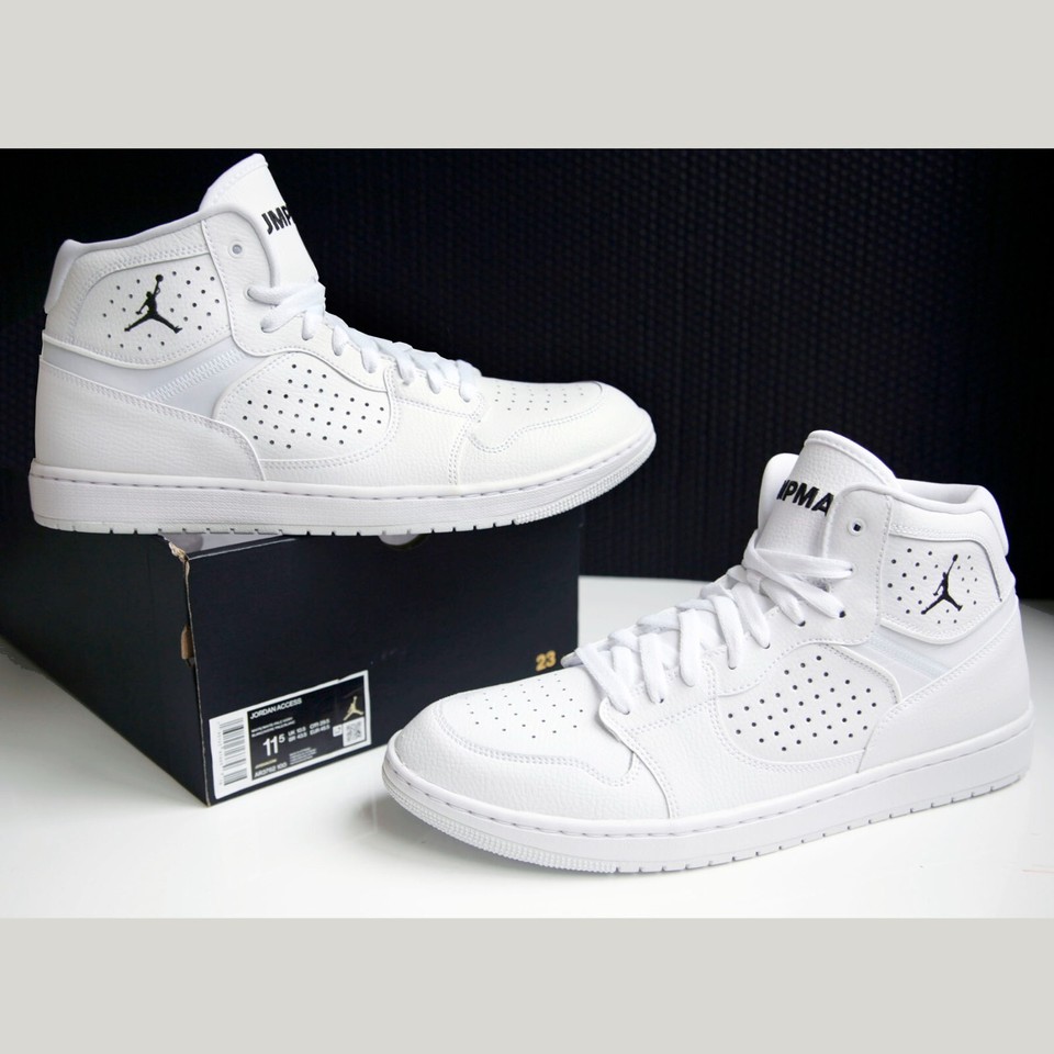 Jordan Access Men’s Shoes White/White AR3762-100 Size 13 | eBay