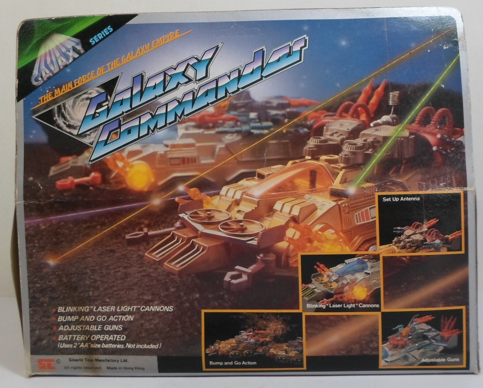 SILVERLIT VTG 80's GALAXY SERIES COMMANDER MULTIMAC B/O TOY MIB NEEDS ...