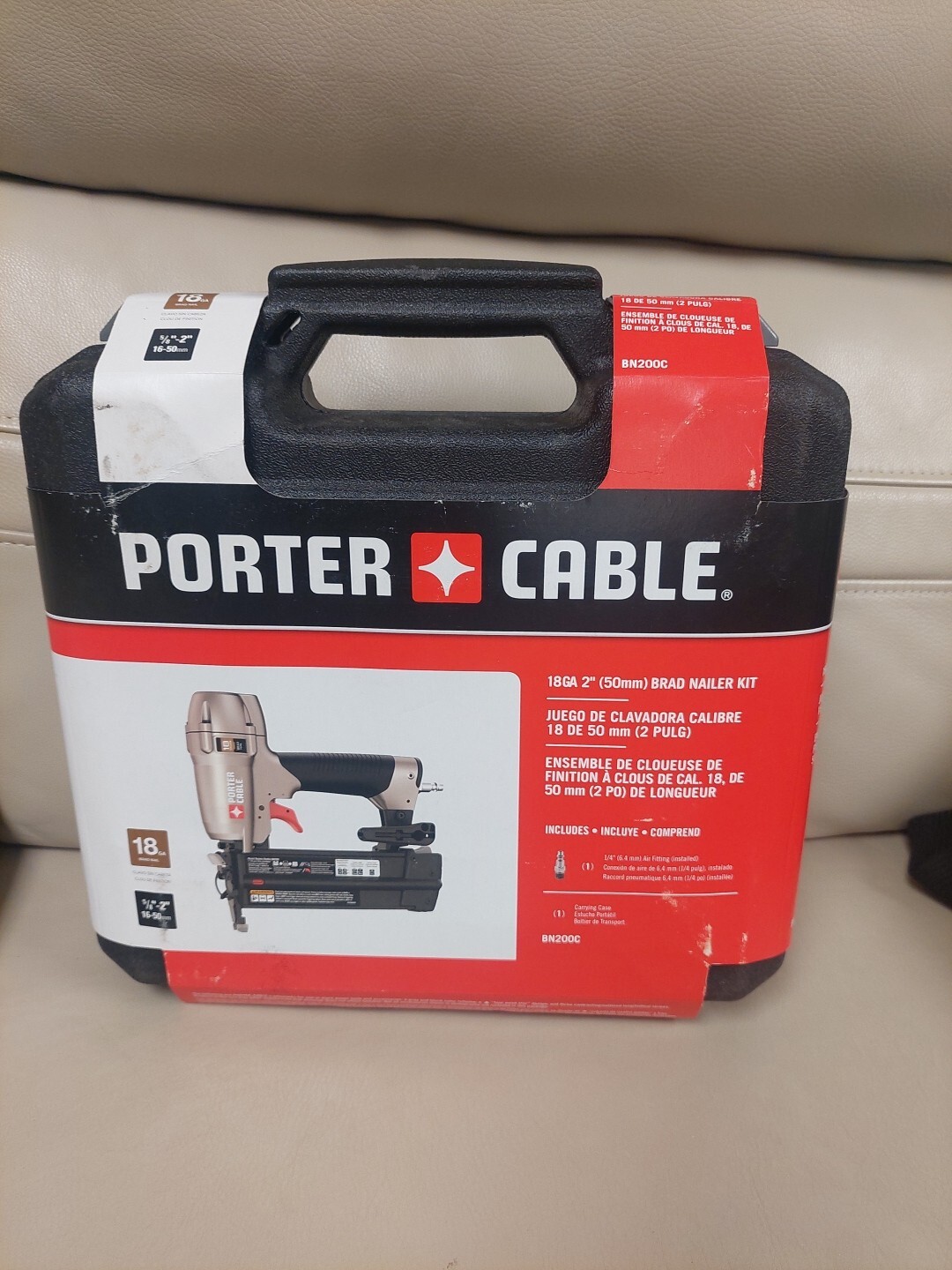 PORTER-CABLE BN200C 18 Gauge Brad Nail Gun - Black 754262183512 | eBay