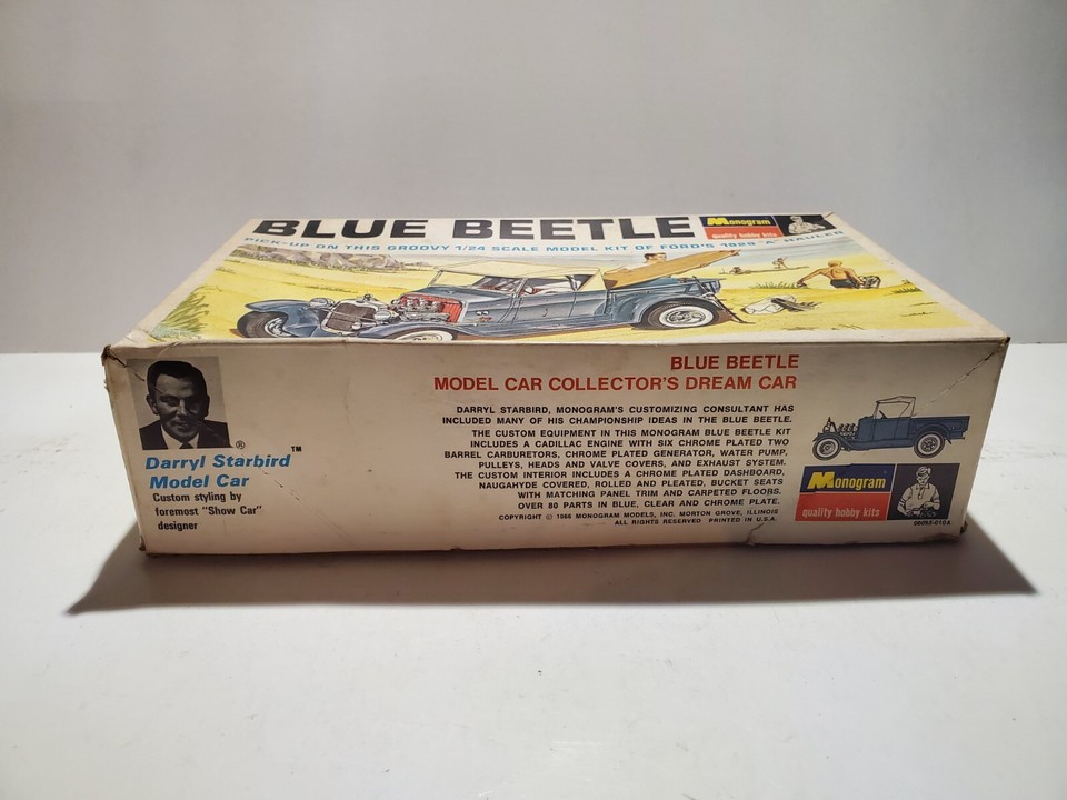 Monogram Blue Beetle Surfboard 1929 Ford Model A Truck 1:24 Plastic ...