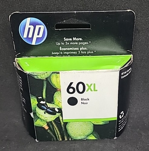 HP CC641WN Genuine Ink Cartridge HP 60XL Black in Box 2012 Exp ...