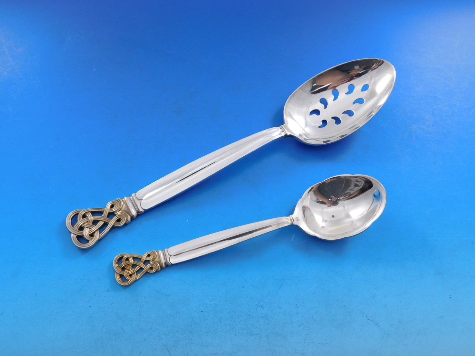 Celtic Weave Gold by Towle Sterling Silver Flatware Set for 12 Service ...
