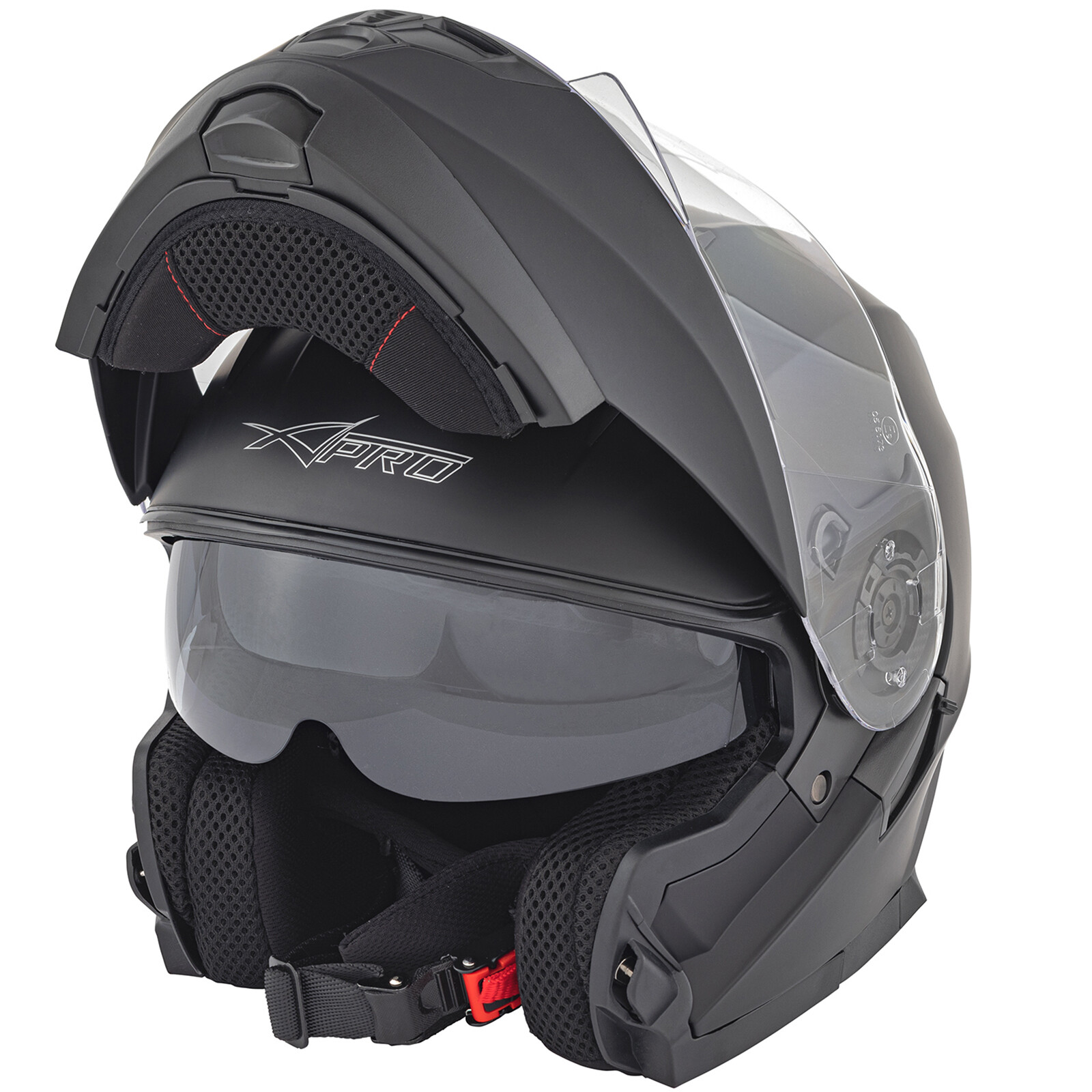 Motorbike Modular Flip Up Motorcycle Sun Visor Helmet Jet Matt Black | eBay