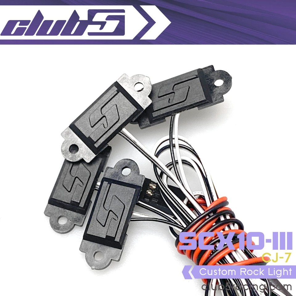 Custom Rock Light ( 6V, Waterproof ) for SCX10III Jeep CJ-7 | eBay