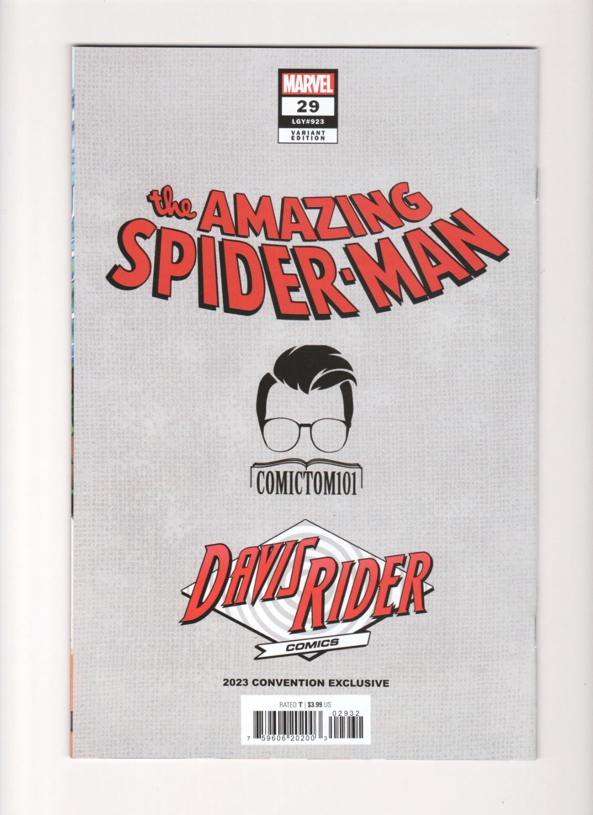 Amazing Spider-Man #29 - Davide Paratore Variant Cover Art ...