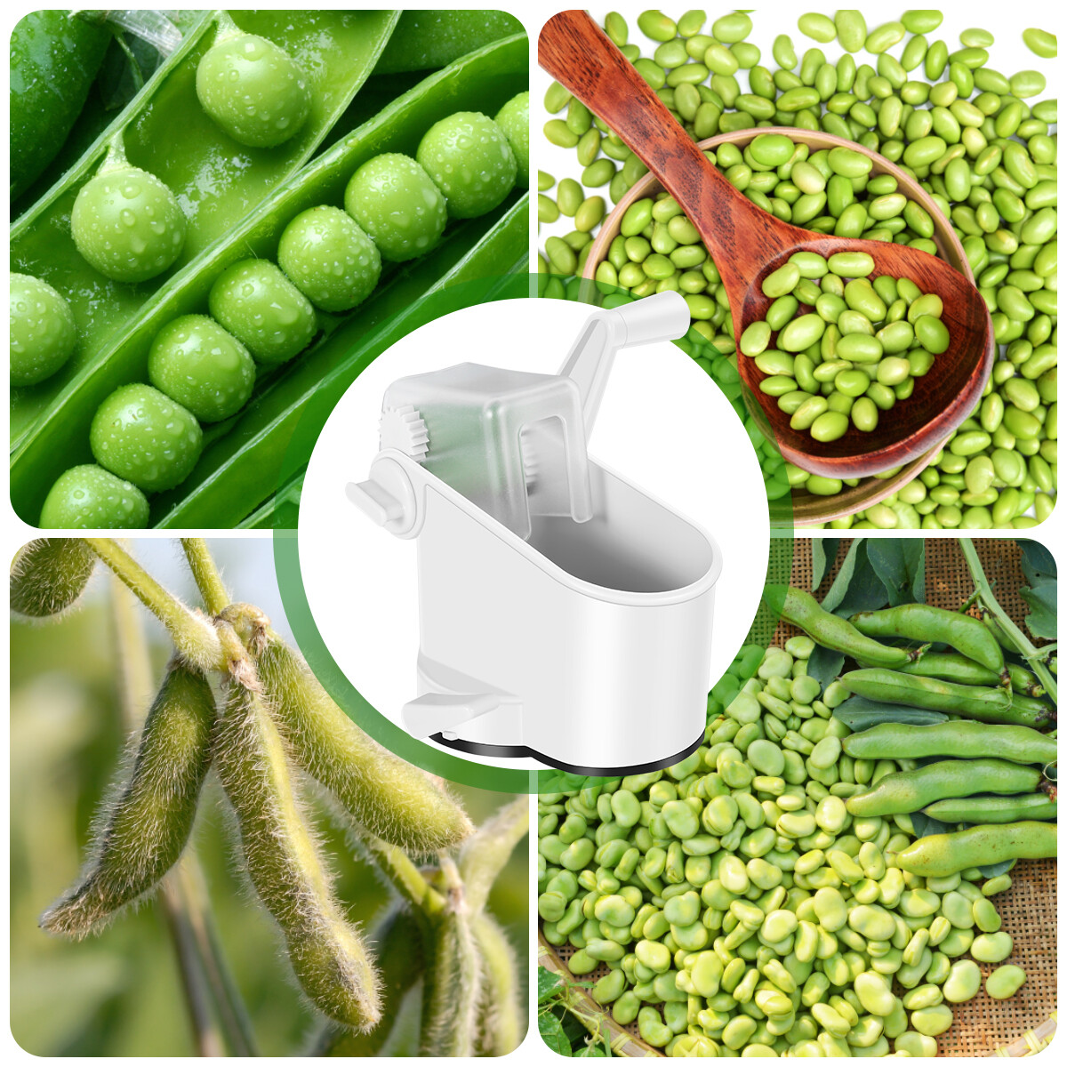 Pea Peeler Hand Rolling Machine Portable Manual Pea Peeling Machine ...