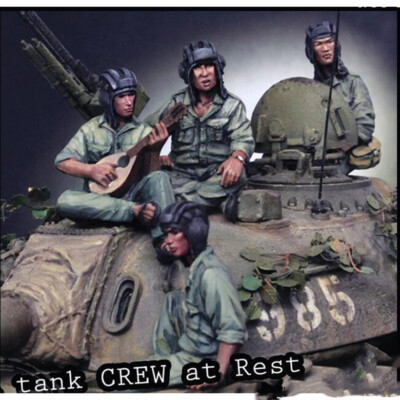 Nva Tank Crew At Rest Resin Figures 1/35 Model Kit Unassembled ...
