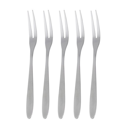 5pcs Stainless Steel Cocktail Forks Fruit Cake Forks for Home fruit ...