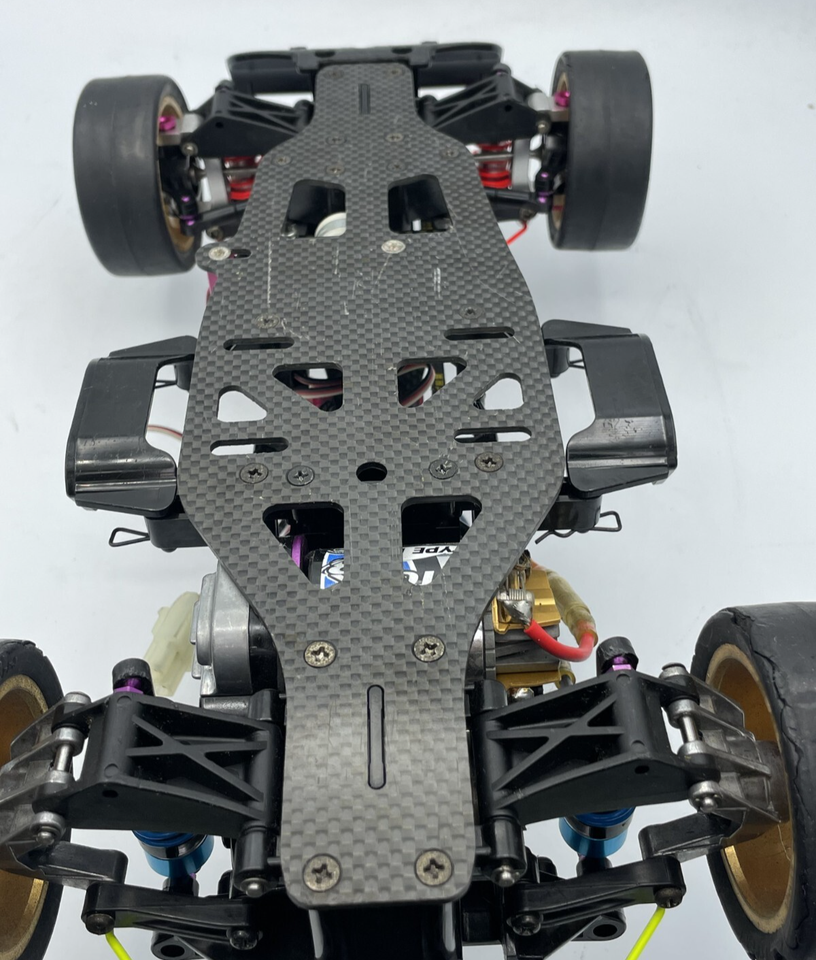 For parts TAMIYA TA03R-S TRF TA-03RS TRF carbon chassis with ESC motor ...