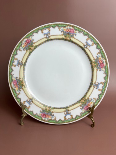 Dinner Plate EPIAG Windsor Czechoslovakia Pattern Vintage Green Rose ...