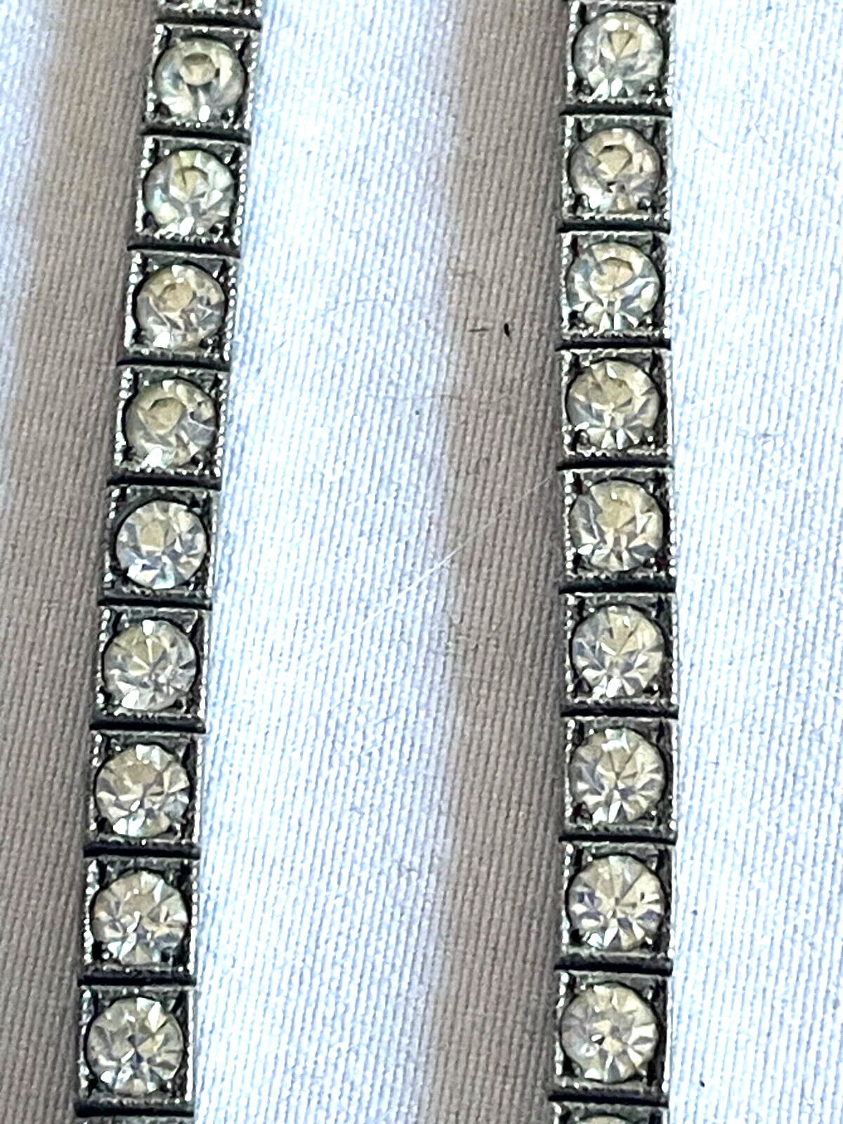 RARE VINTAGE OTIS STERLING SILVER RHINESTONE BLUE DRO… - Gem