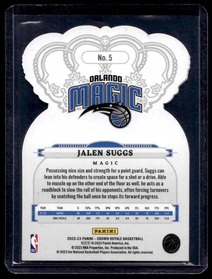 2022-23 Panini Crown Royale Crystal Jalen Suggs Orlando Magic #5 | eBay