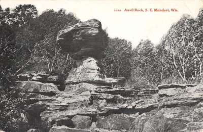 Mondovi Wisconsin Anvil Rock Scenic View Antique Postcard K71983 | eBay